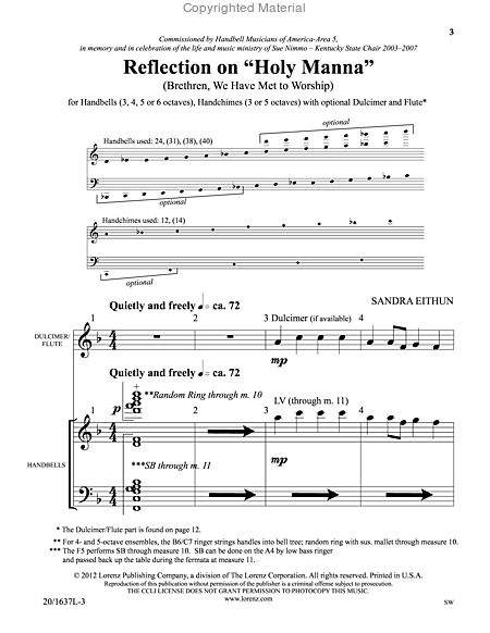 Reflection on Holy Manna - forzandoArts